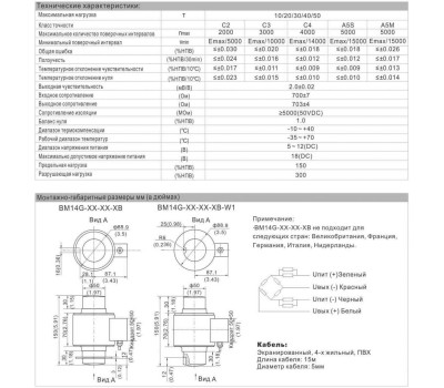 Купить Тензометрический датчик Zemic BM14G в Алматы с доставкой по ...